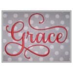 Grace Embroidery Font #2 - 1" 1.5" 2" 2.5" 3" 4" - Stitchtopia