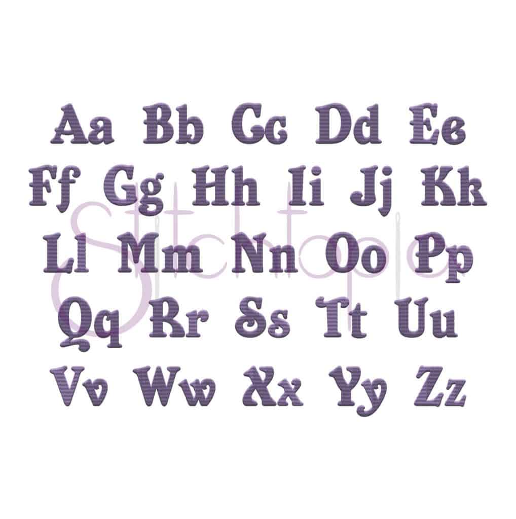 Logan Embroidery Font Set - 1", 2", 3" - Stitchtopia