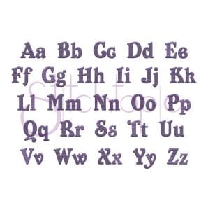 Logan Embroidery Font Set - 1", 2", 3" - Stitchtopia