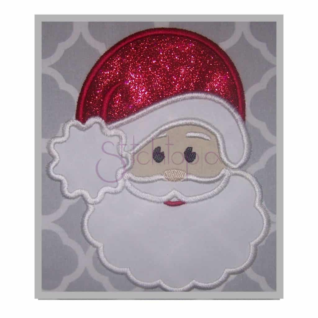 Christmas Santa Applique Design - Stitchtopia