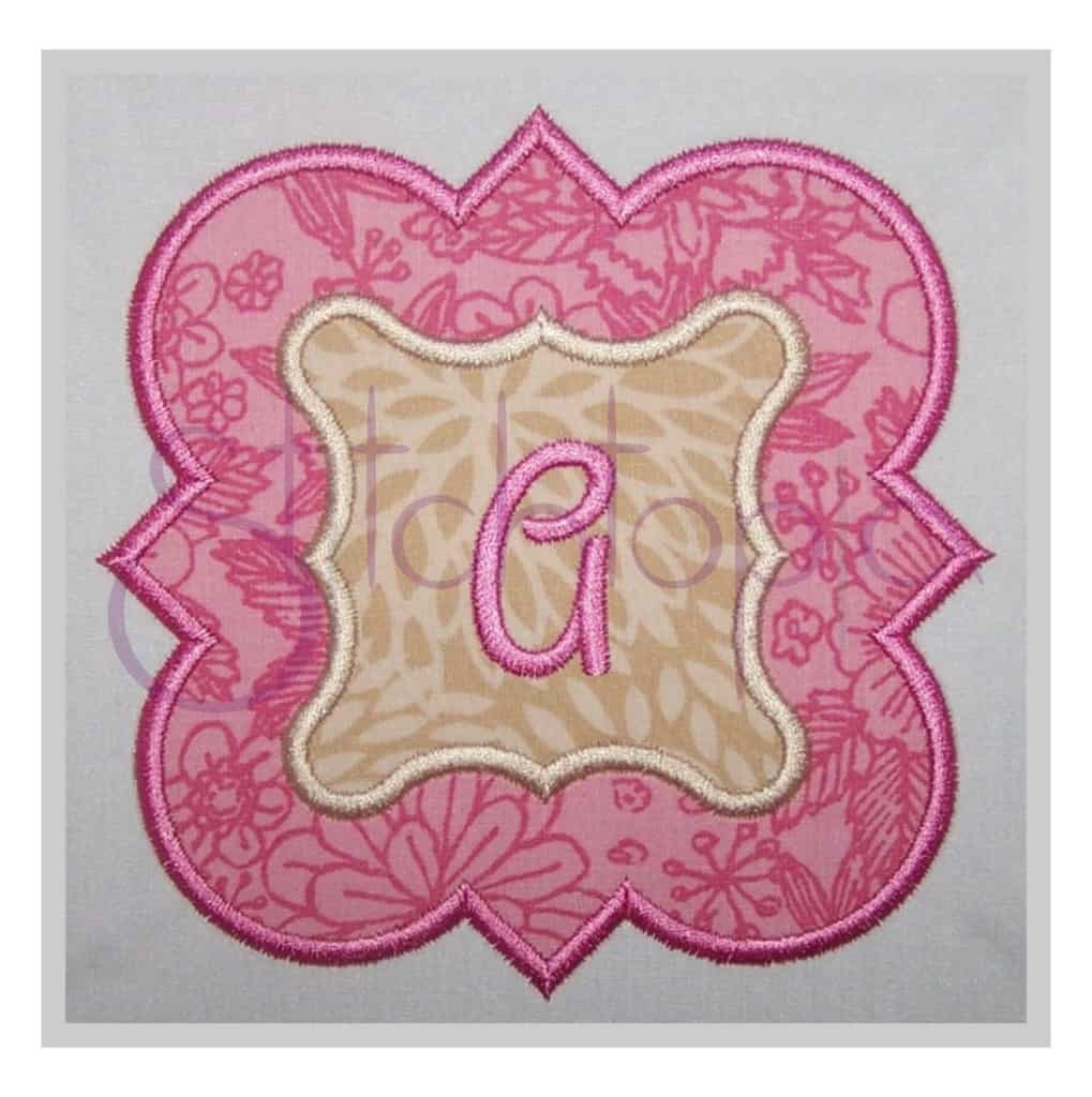 Leaf Applique Frame - Stitchtopia