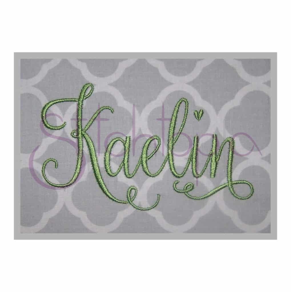 Bethany Embroidery Font #1 - 1" 1.5" 2" 2.5" 3" - Stitchtopia