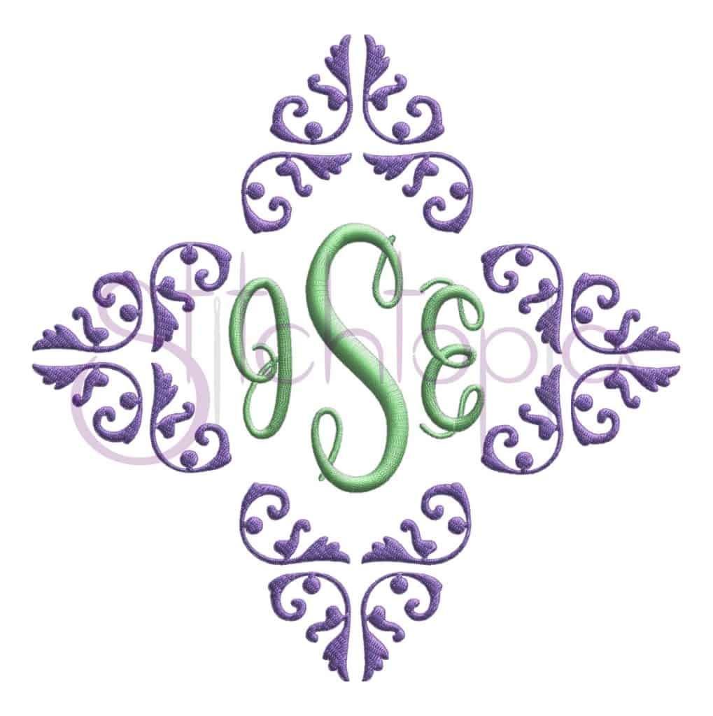 Damask Diamond Embroidery Frame - Stitchtopia