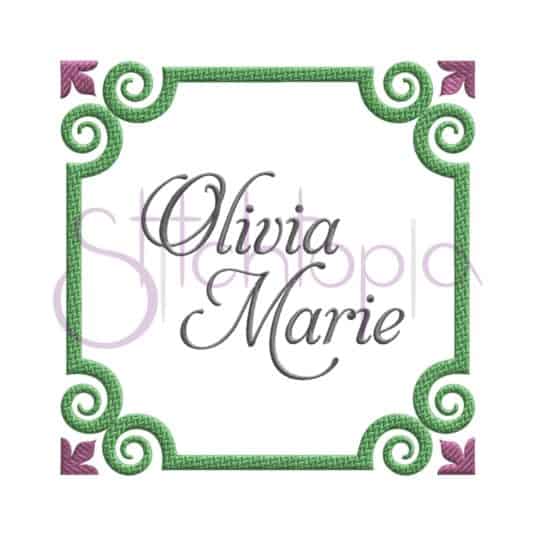 Floral Banner Embroidery Frame - Stitchtopia