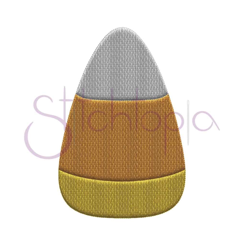 Halloween Candy Corn Embroidery Design - Stitchtopia