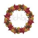 Fall Leaves Wreath Frame - Stitchtopia