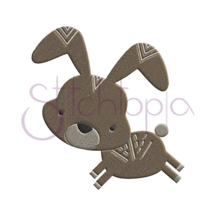 Happy Easter Bunny Embroidery Design - Stitchtopia