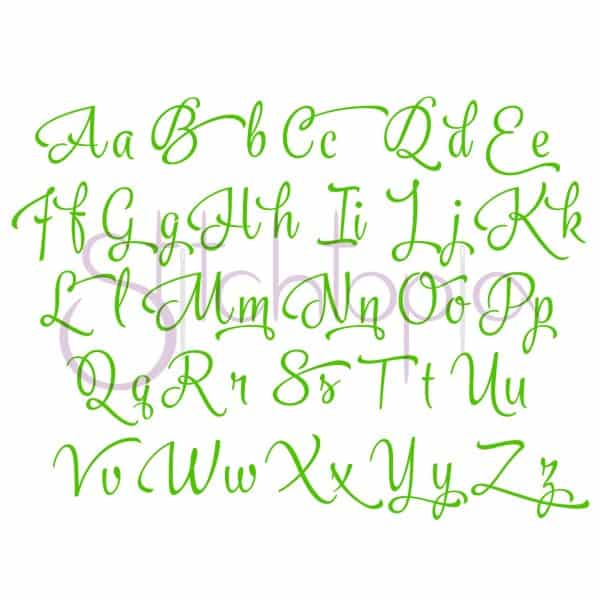 Hailey Embroidery Font Bundle 1-4 & 10 Accents Large - Stitchtopia