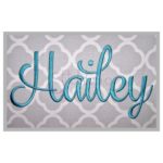 Hailey Embroidery Font #4 - .5" 1" 1.5" 2" 2.5" 3" - Stitchtopia