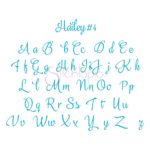 Hailey Embroidery Font Bundle 1-4 & 10 Accents Small - Stitchtopia