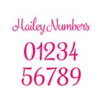 Hailey Embroidery Font Bundle 1-4 & 10 Accents Small - Stitchtopia