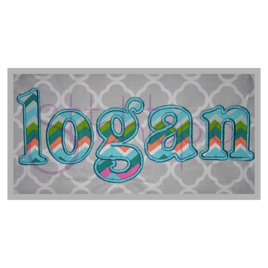 Logan Applique Font Set - 5", 6", 7" - Lowercase - Stitchtopia