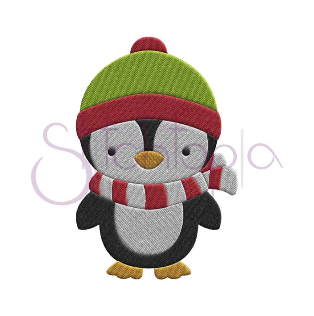 Penguin Boy Embroidery Design - Stitchtopia