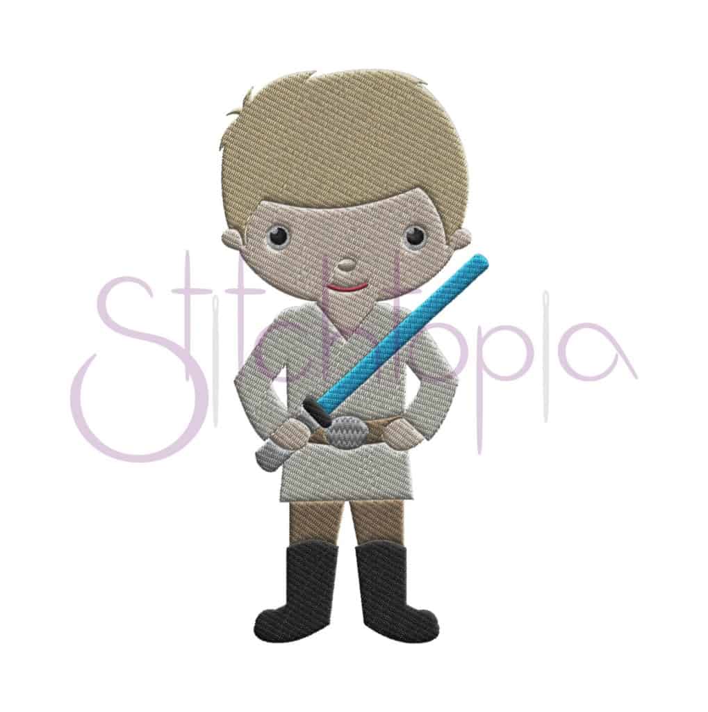 Space Knight Embroidery Design - Stitchtopia