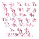 Carried Away Embroidery Font Set - 1" 1.5" 2" 2.5" 3" - Stitchtopia