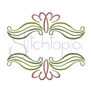 Heart Flower Flourish Embroidery Frame - Stitchtopia