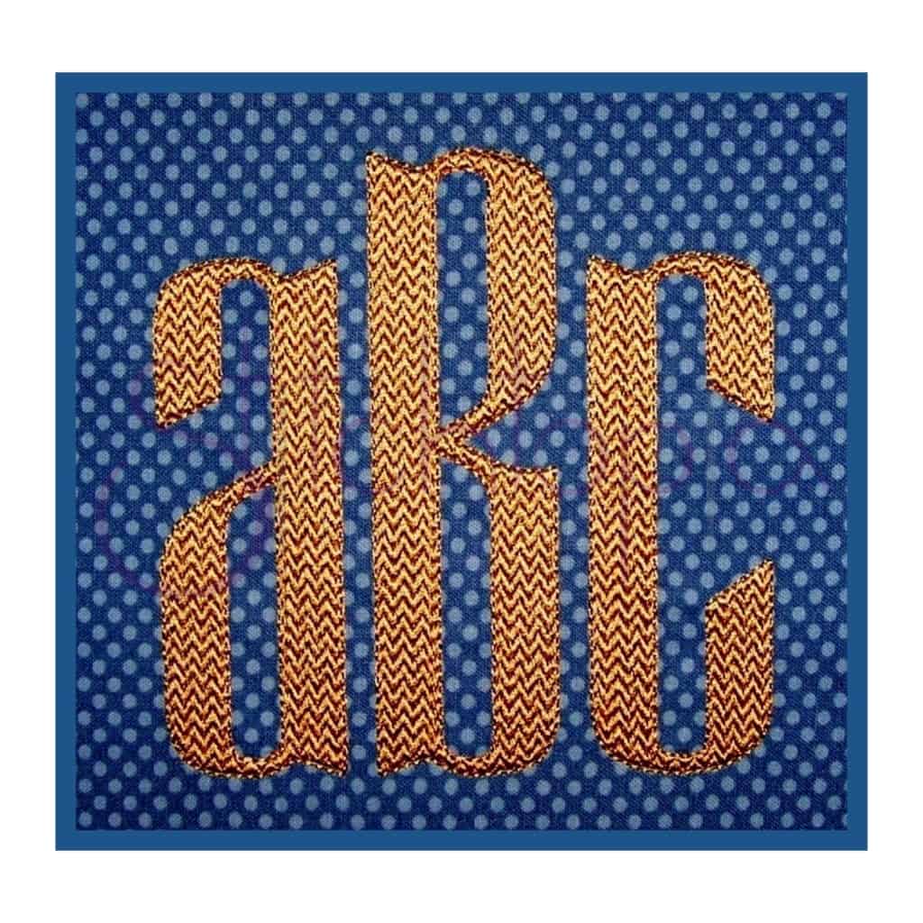 Modern Monogram Font Set - 3", 4", 5", 6", 7" - Stitchtopia