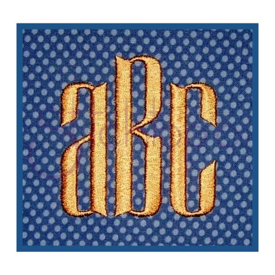 Modern Monogram Font Set - .75", 1", 1.25", 1.5", 2", 2.5" - Stitchtopia