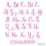 Secret Garden Complete Set 1-3 Machine Embroidery Font | Stitchtopia