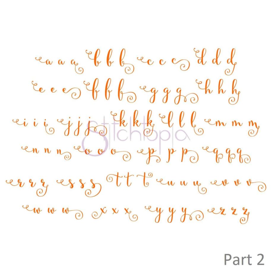 Secret Garden Complete Set 1-3 Machine Embroidery Font | Stitchtopia