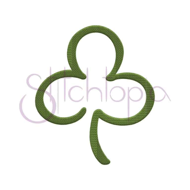 Shamrock Embroidery Design - 14 sizes - Stitchtopia