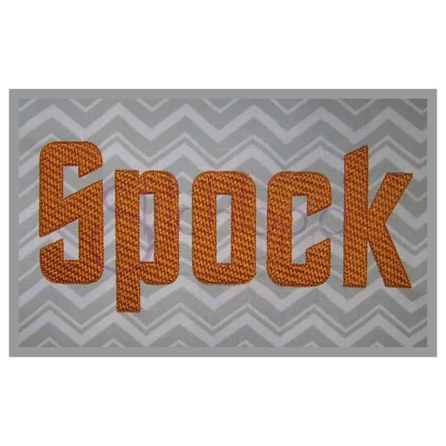 Blake Filled Embroidery Font - 1", 1.5", 2", 3" - Stitchtopia