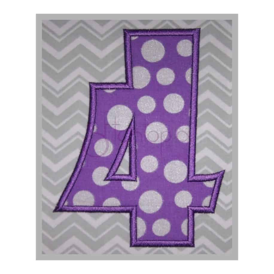 Blake Applique Numbers Set - 2" 3" 4" 5" 6" 7" - Stitchtopia