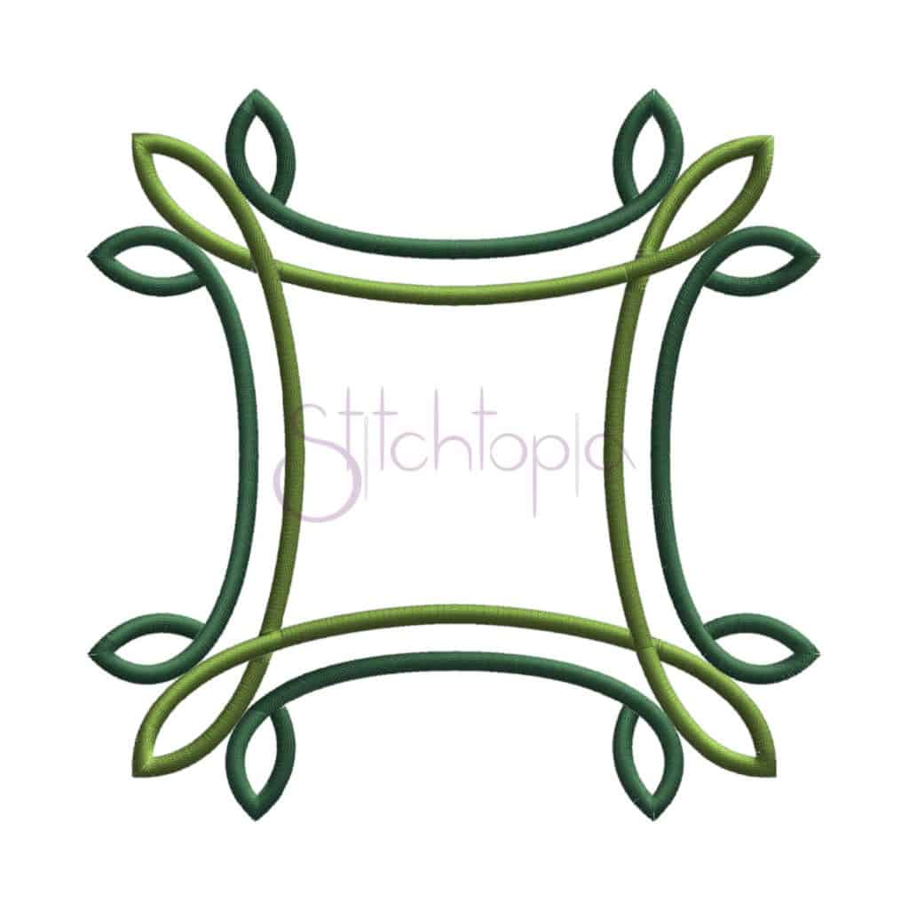Leaf Applique Frame - Stitchtopia