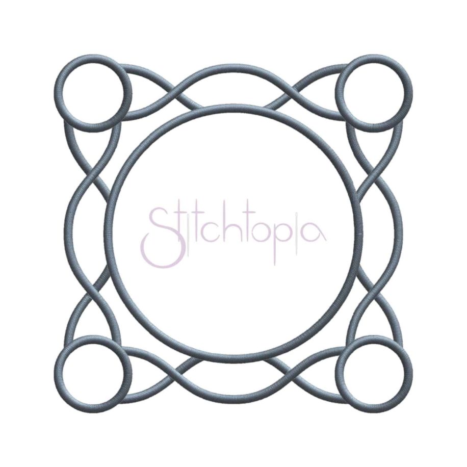 Stained Glass Applique Frame - Stitchtopia