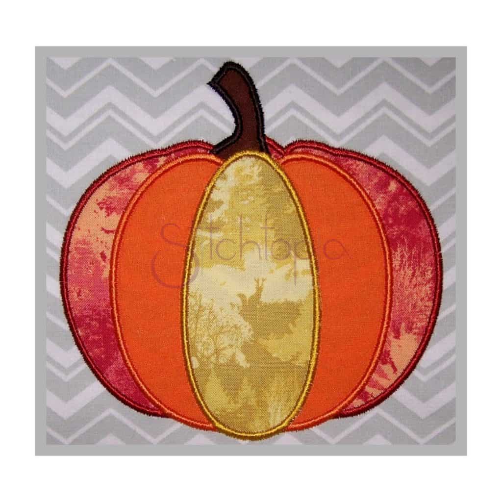 Pumpkin Applique Design - Stitchtopia