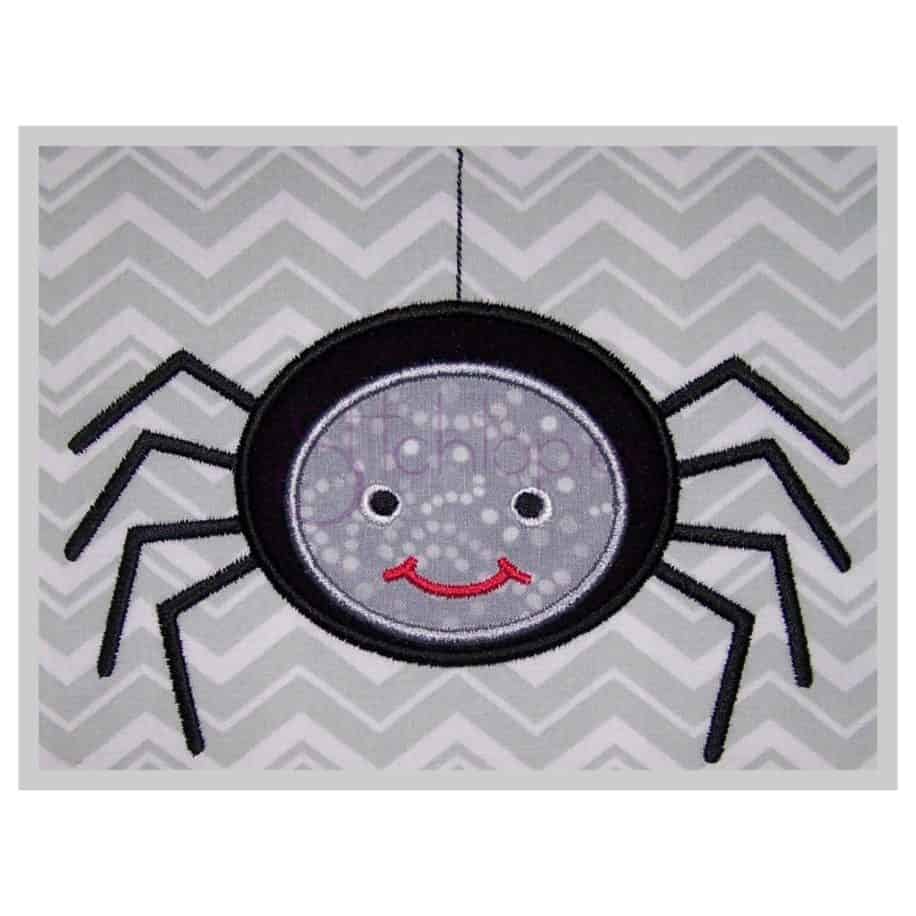 Halloween Spider Applique Design - Stitchtopia