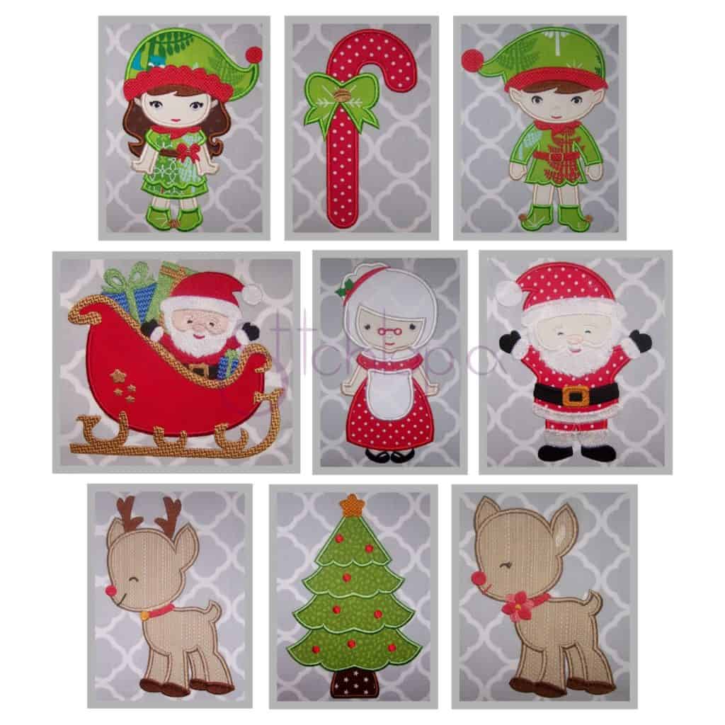 Christmas Applique Design Set - Stitchtopia