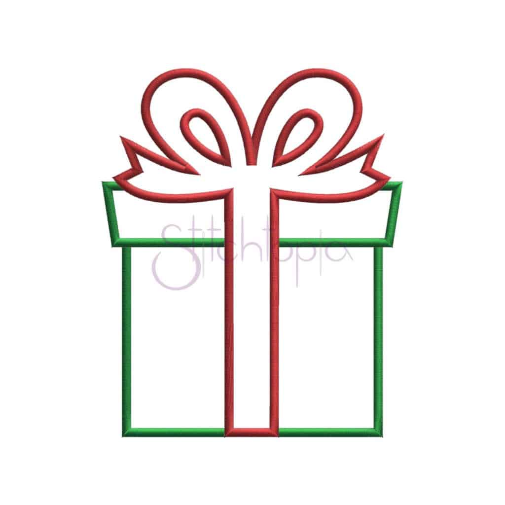 Christmas Present Applique - Stitchtopia