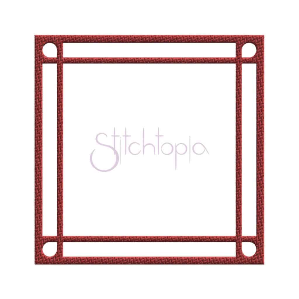 Tweed Square Embroidery Frame #1 - Stitchtopia
