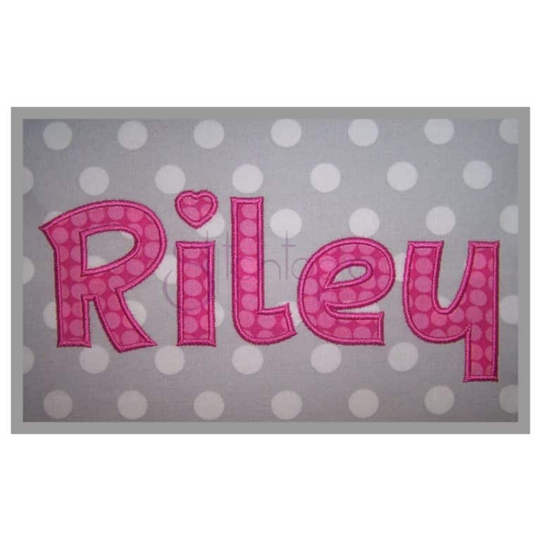 Adele Applique Font - 2.5" 3" 3.5" 4" - Stitchtopia