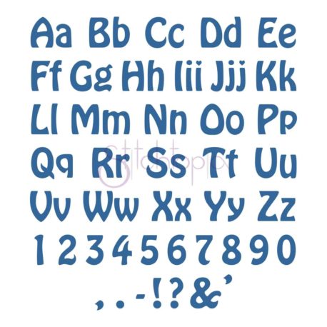 Prince George Embroidery Font - .5" 1" 1.5" 2" 2.5" 3" - Stitchtopia