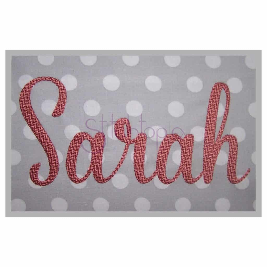 Sarah Embroidery Font #1 - 3.5" 4" 5" 6" 7" - Stitchtopia