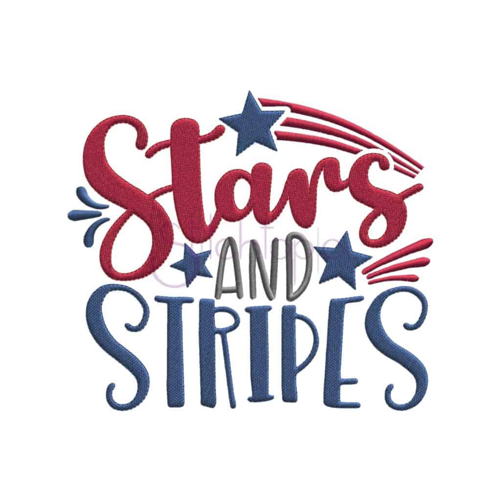 Stars & Stripes Embroidery Design - Stitchtopia Stars & Stripes Embroidery Design - Stitchtopia