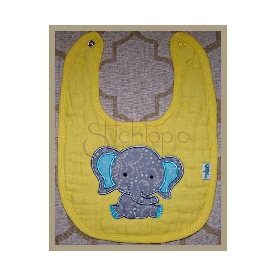 Baby Animals - Elephant Applique Design - Stitchtopia