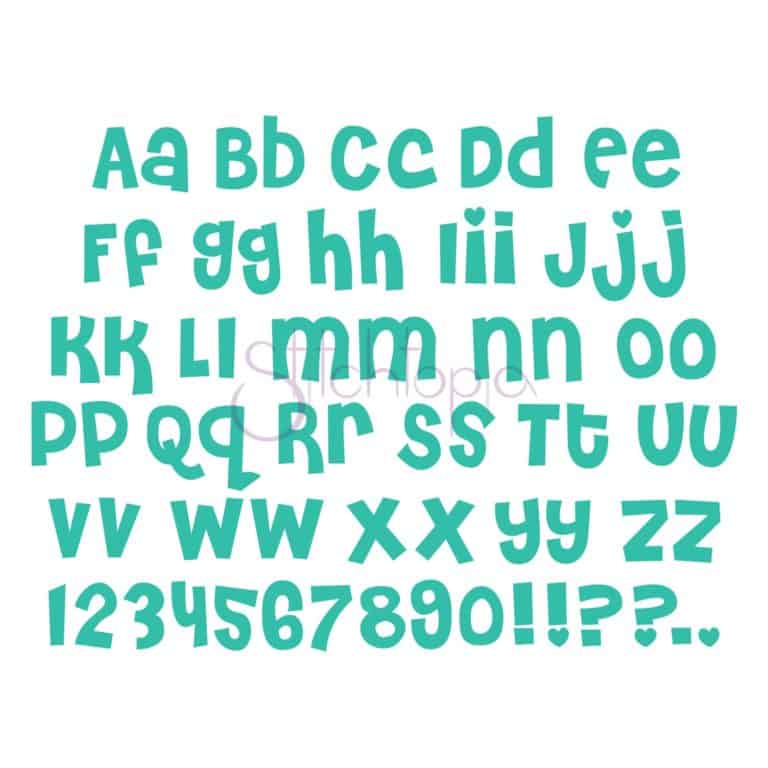 Finn Embroidery Font - .75" 1" 1.5" 2" 2.5" 3" - Stitchtopia