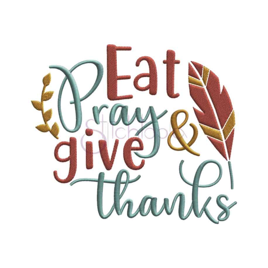 Thankful and Blessed Embroidery Design - Stitchtopia