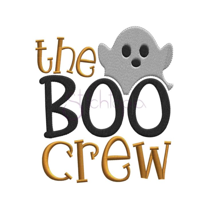 Boo Crew Embroidery Design - Stitchtopia