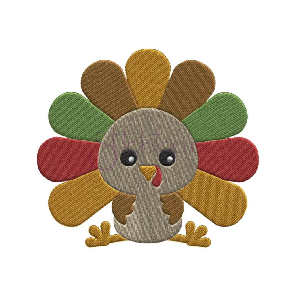 Turkey Embroidery Design - Stitchtopia
