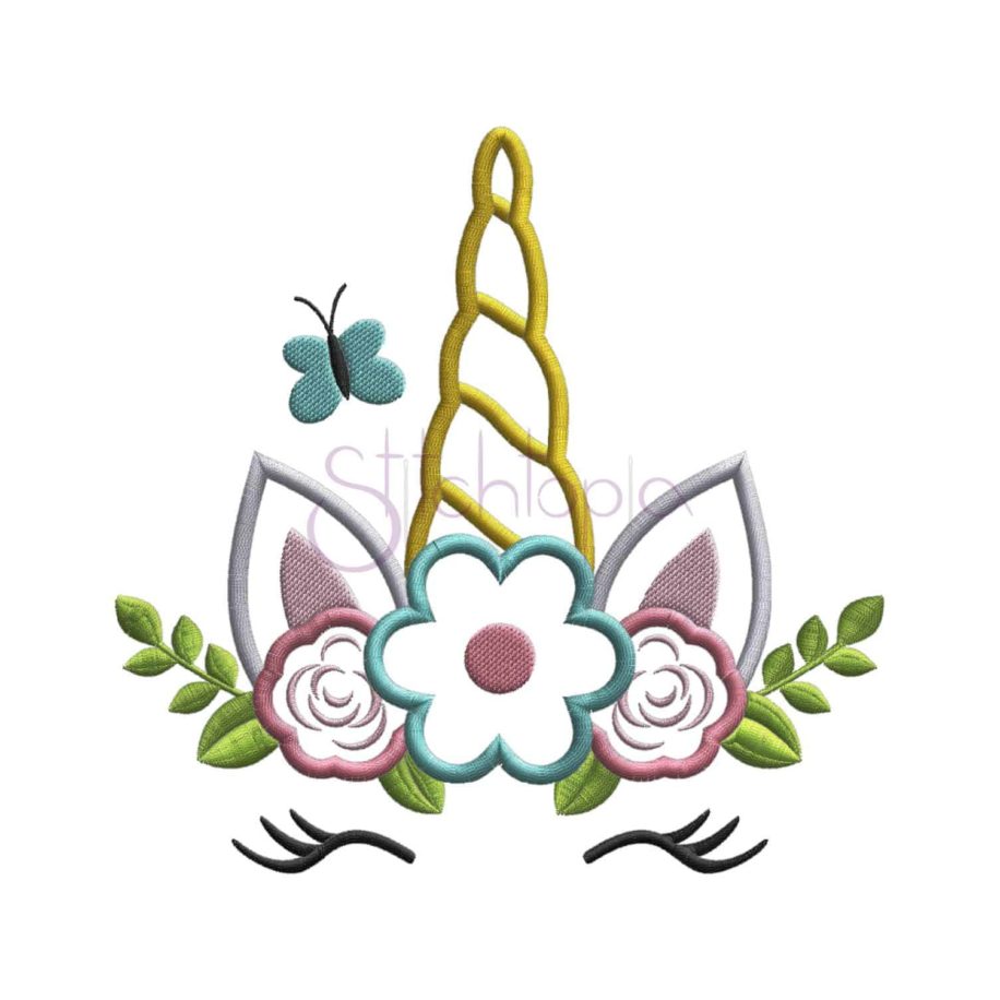Spring Unicorn Applique - Stitchtopia