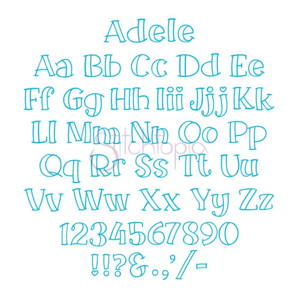 Applique Font Bundle - 10 Fonts - Stitchtopia