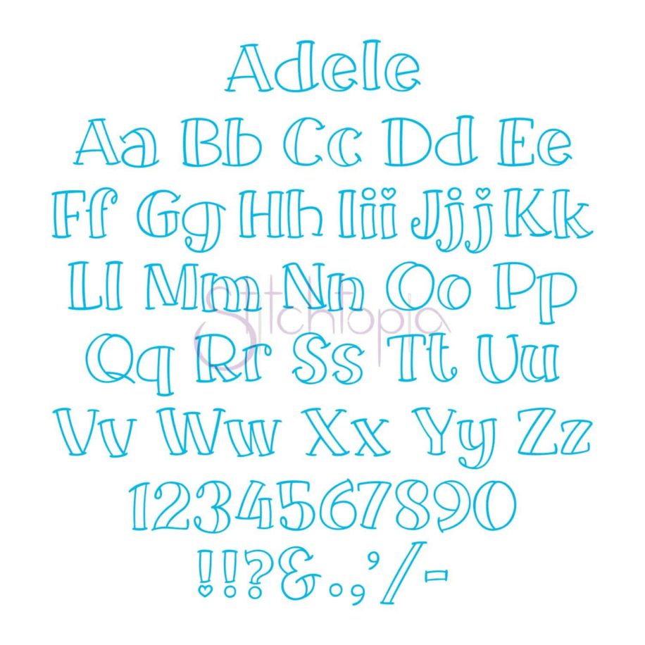 Applique Font Bundle - 10 Fonts - Stitchtopia