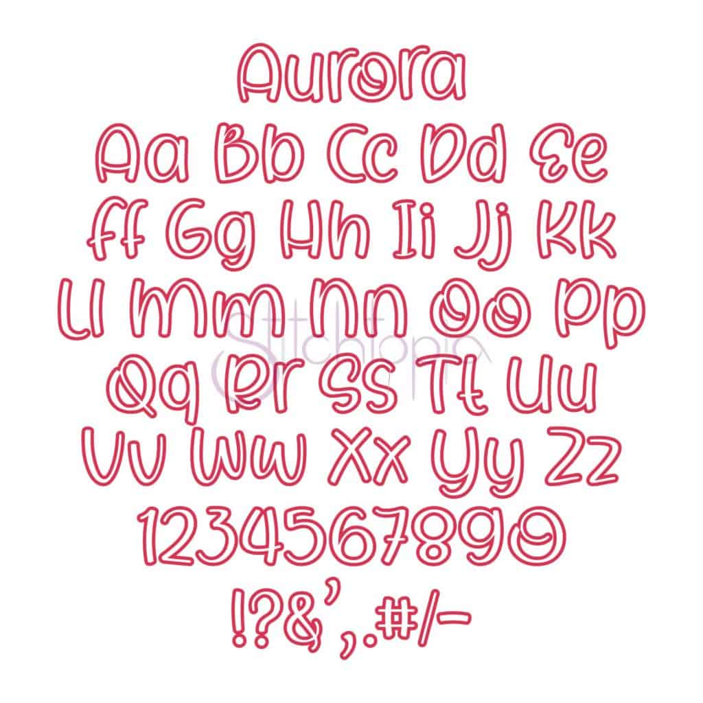 Applique Font Bundle - 10 Fonts - Stitchtopia