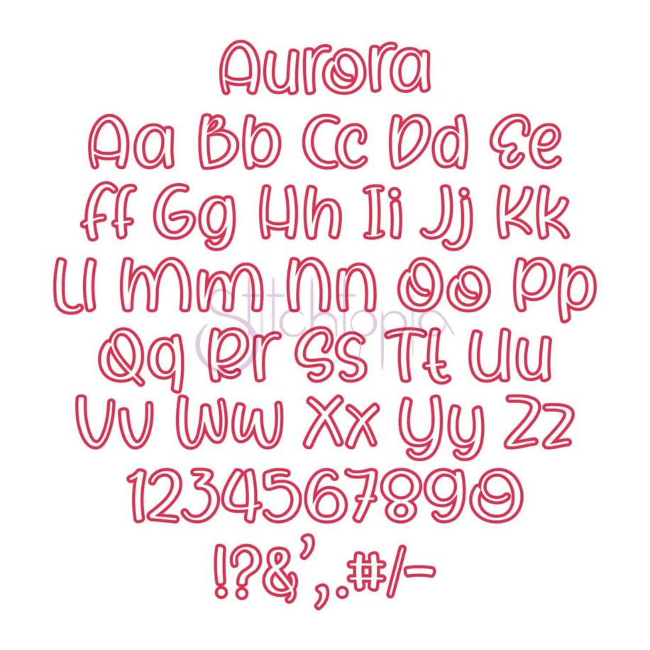 Applique Font Bundle - 10 Fonts - Stitchtopia