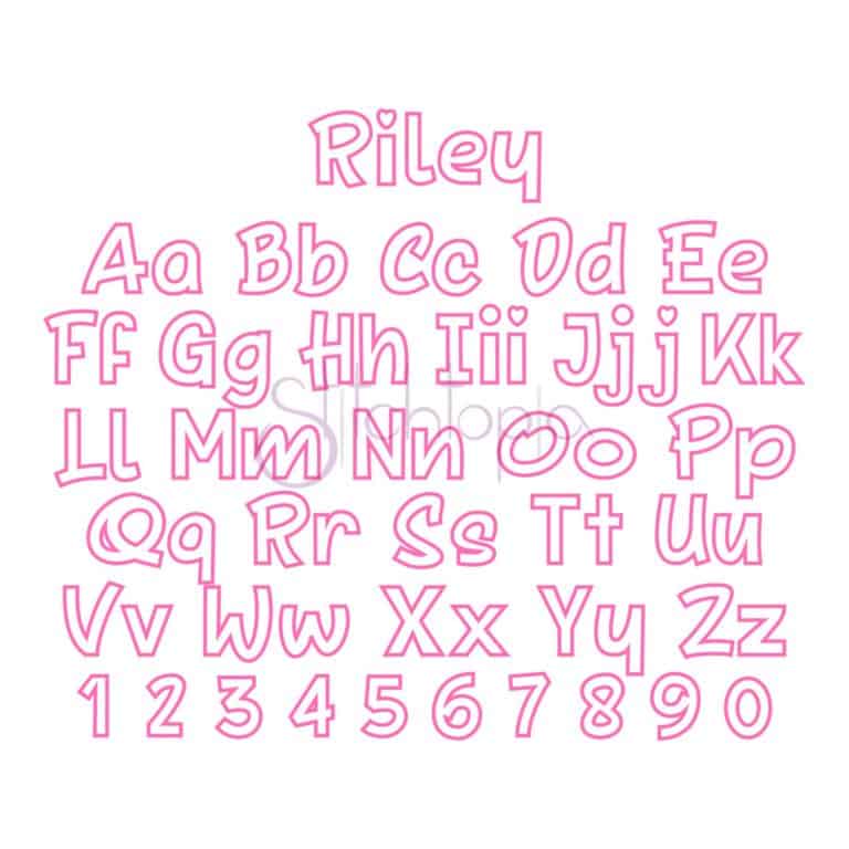 Applique Font Bundle - 10 Fonts - Stitchtopia