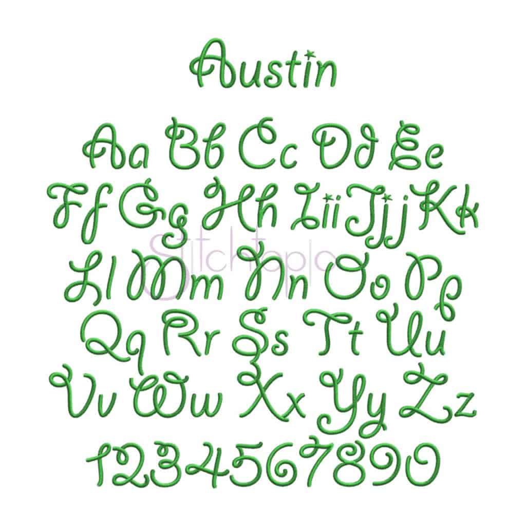 Kid Embroidery Font Bundle - 10 Fonts - Stitchtopia